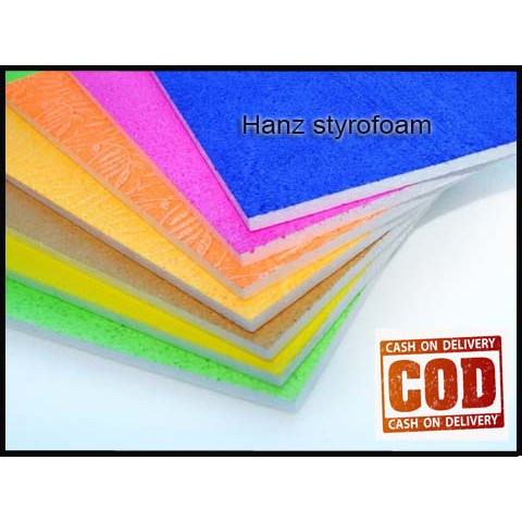 Jual Styrofoam tebal 2cm Lembaran polos dan warna ukuran A2 40 x 60 ...