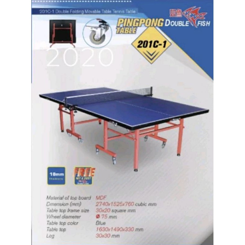 Jual MEJA PINGPONG TENIS MEJA DOUBLE FISH ORIGINAL | Shopee Indonesia