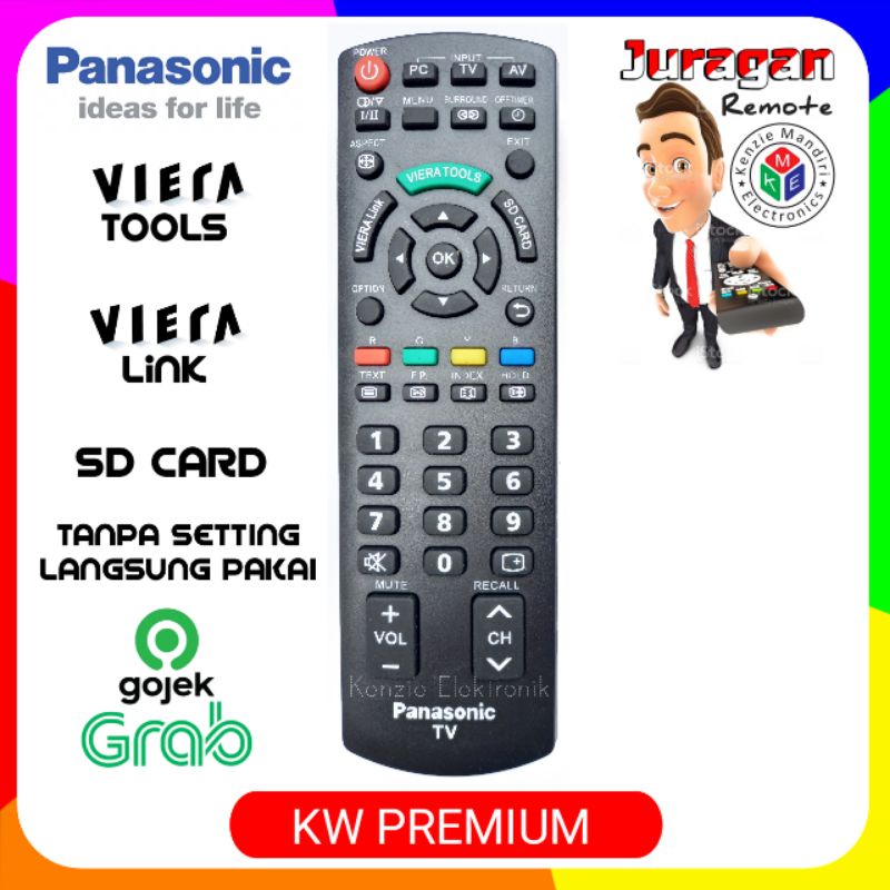 Jual Remote Remot TV Panasonic Viera Link Vieta Tools LED LCD Semua ...