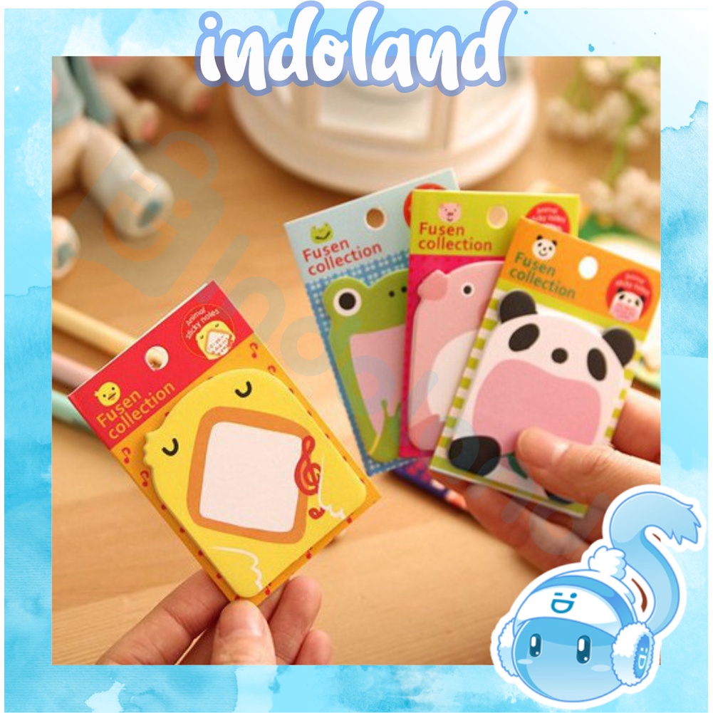 Jual ☀ INDOLAND ☀ R457 Sticky Notes Motif Hewan Tempelan Kertas Catatan ...