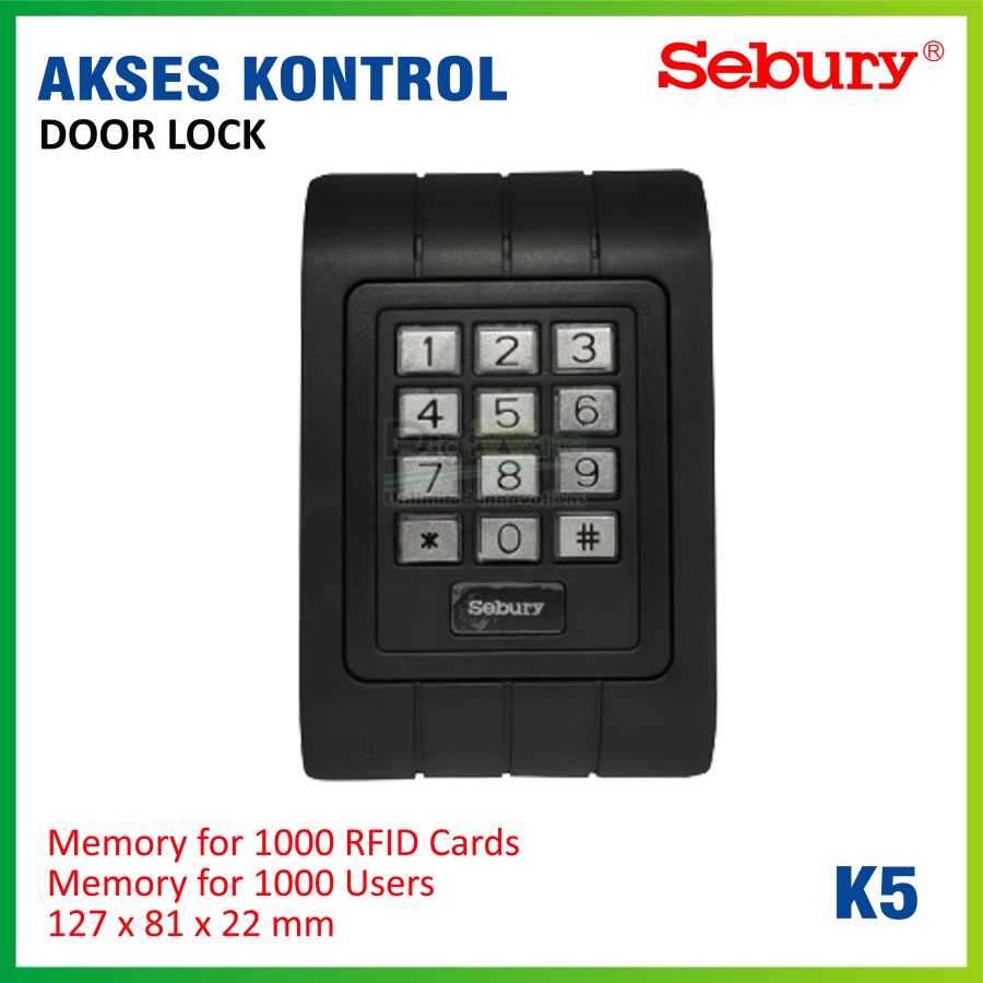 Jual Akses Kontrol RFID Door Lock Sebury K5 Access Control | Shopee ...