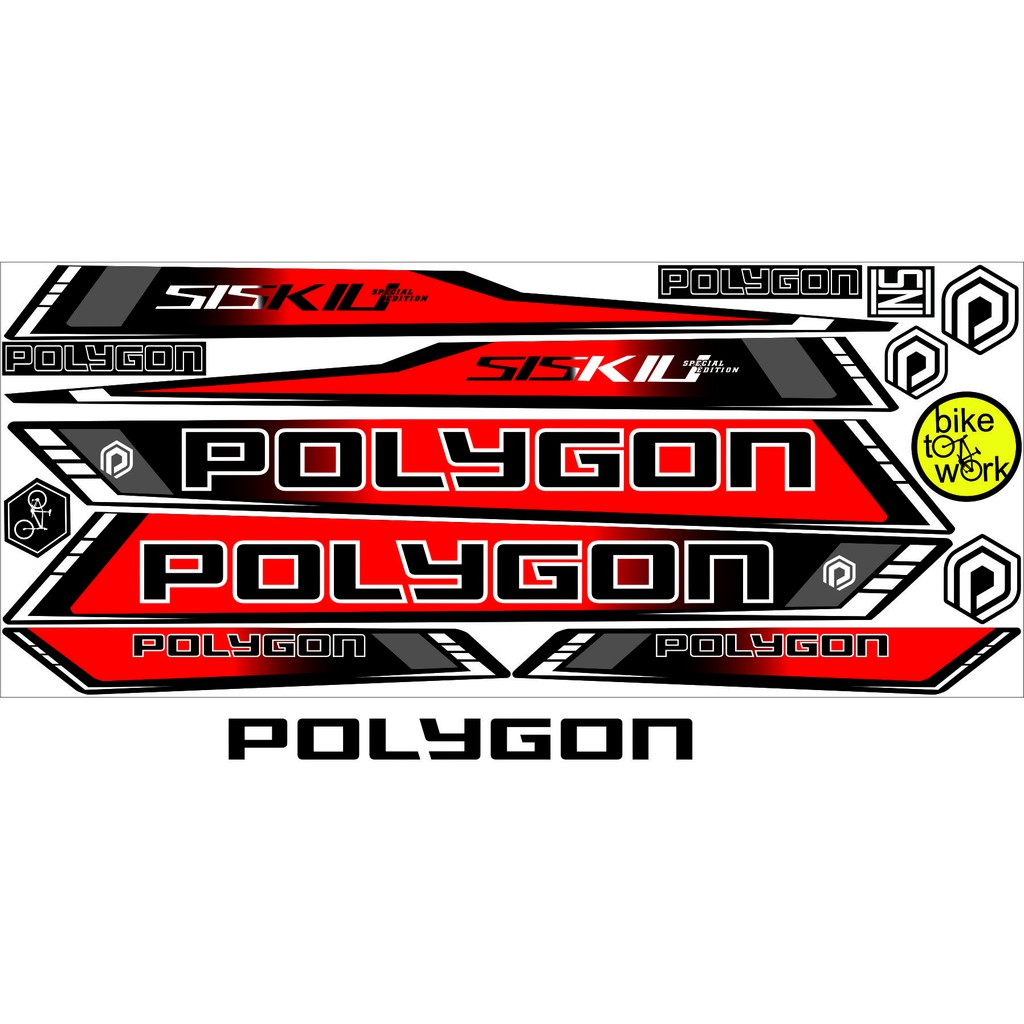 Jual STRIPING JENIS SEPEDA POLYGON STRIPING STICKER | Shopee Indonesia