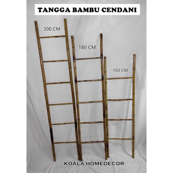 Jual Tangga Bambu Cendani / Tangga Bambu Dekoratif / Hiasan Tangga Unik ...