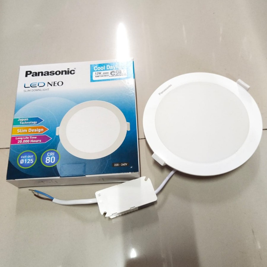 Jual PANASONIC LAMPU DOWNLIGHT LED NEO SLIM 12W 12WATT IB/TANAM | Shopee Indonesia