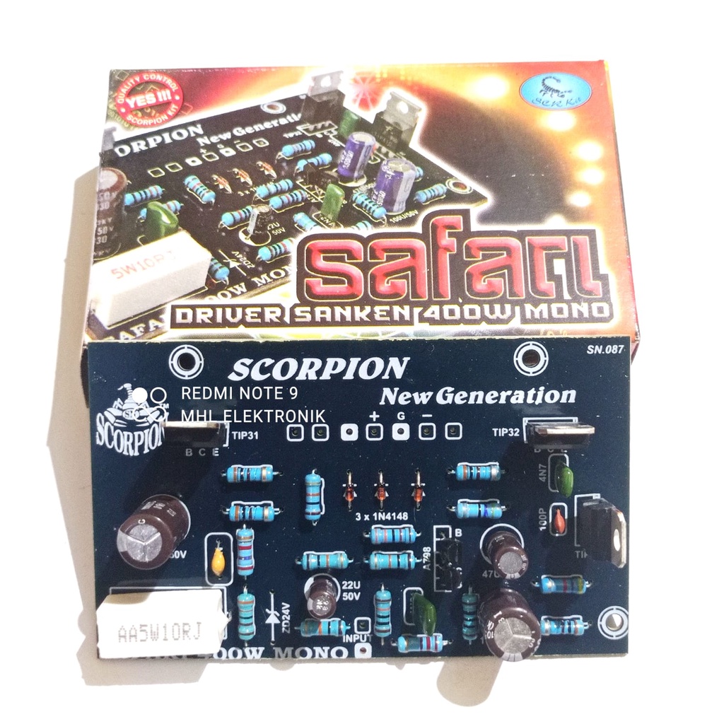 Jual Kit Driver Power Amplifier SAFARI 400W Mono Scorpion SN0--087 ...