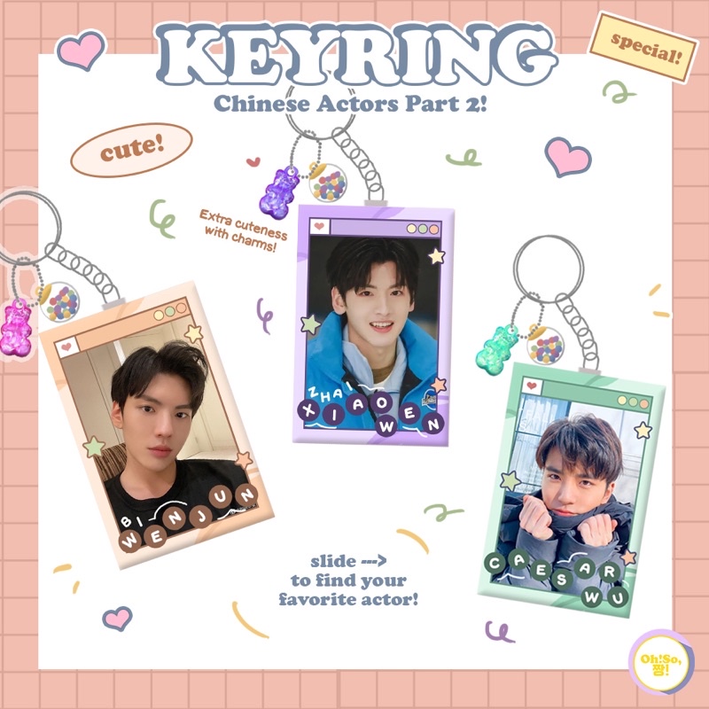 Jual CHINESE ACTOR KEYRING VOL.2 PART2 DRACIN DRAMA CHINESE CHINA CINA ...