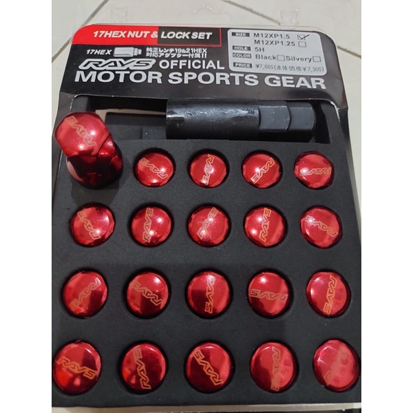 Jual lugnuts baud roda velg BAJA rays variasi racing brio jazz agya ...