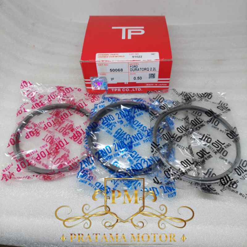 Jual RING PISTON SET FORD RANGER 2.2 2200CC OVERSIZE STANDART 0.25 -100 ...