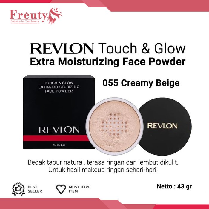 Jual Revlon Touch & Glow Face Powder 055 Creamy Beige 43gr | Shopee ...