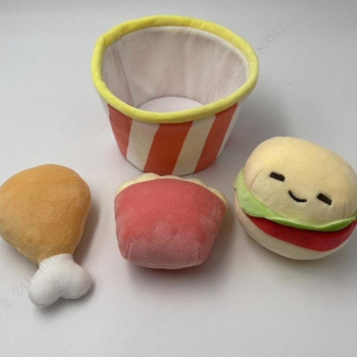 Jual Miniso Snacks Barrel Stress Relief Plush Toy Boneka Mainan Makanan ...
