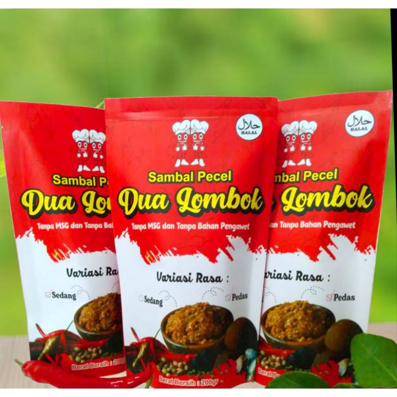 Jual Sambal Pecel Dua Lombok khas Nganjuk rasa SEDANG | Shopee Indonesia