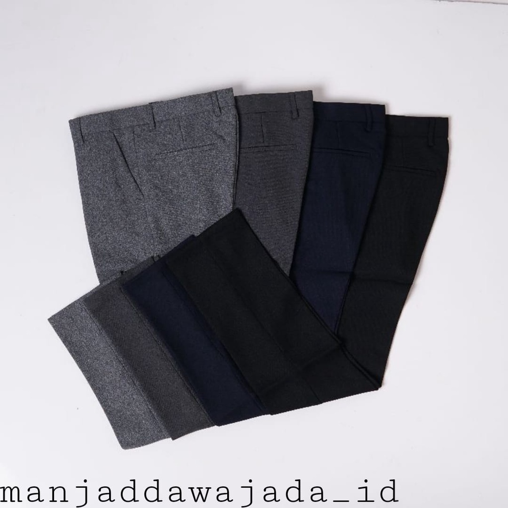 Jual CELANA KANTOR FORMAL PRIA SLIMFIT BAHAN DASAR KAIN WOLL ADEM ...