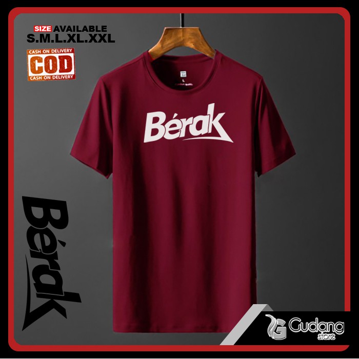 Jual KAOS BAJU Distro Pria logo BERAK Cotton Combed 30 GEDE | Shopee ...