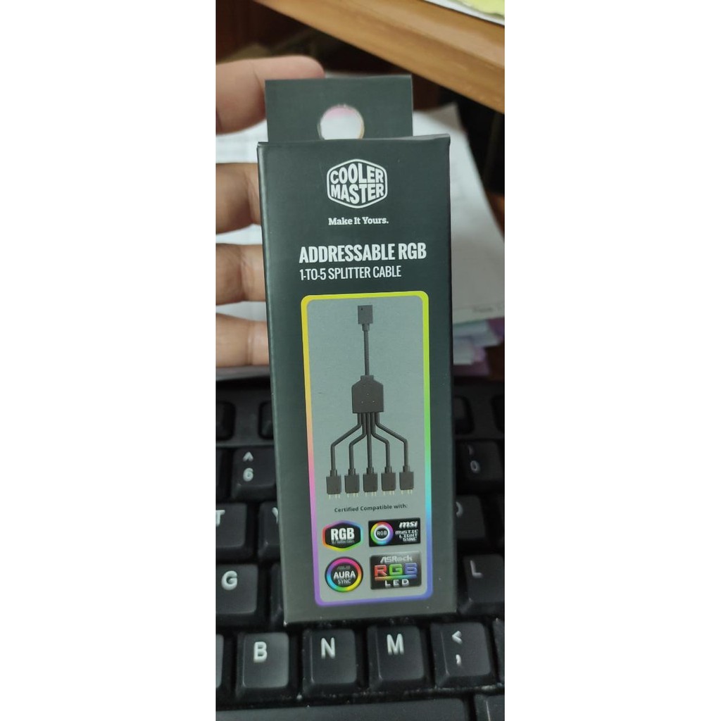 Jual COOLER MASTER ADDRESSABLE RGB 1-to-5 ARGB SPLITTER CABLE | Shopee ...