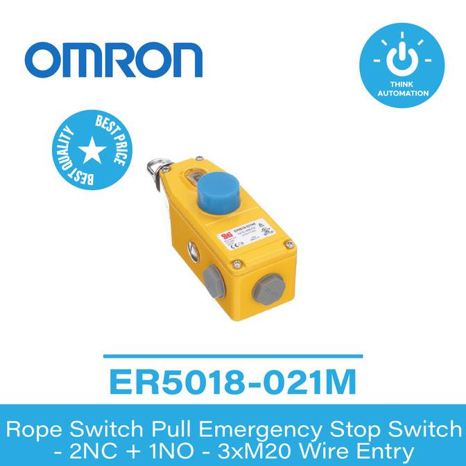 Jual Omron Rope Switch Pull Emergency Stop Switch Omron ER5018-021M ...