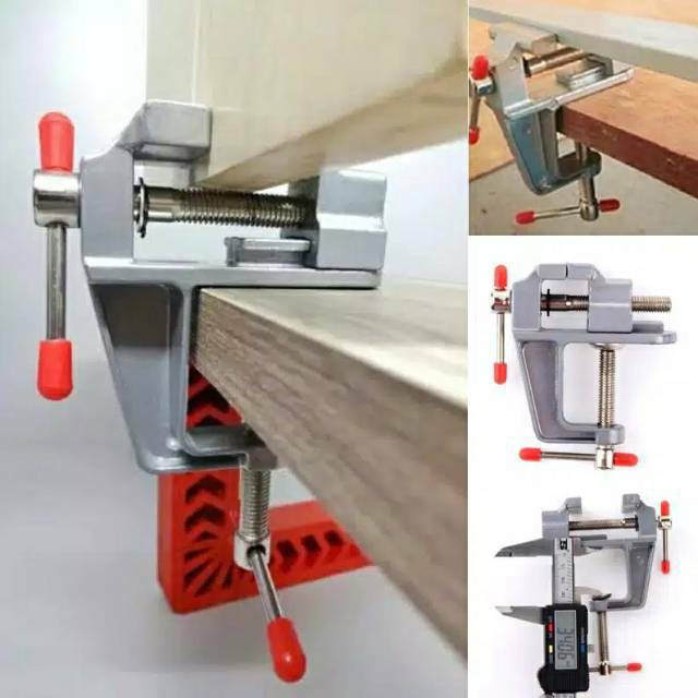 Jual Mini Ragum Catok Penjepit Meja Table Vise Catok meja mini bahan ...