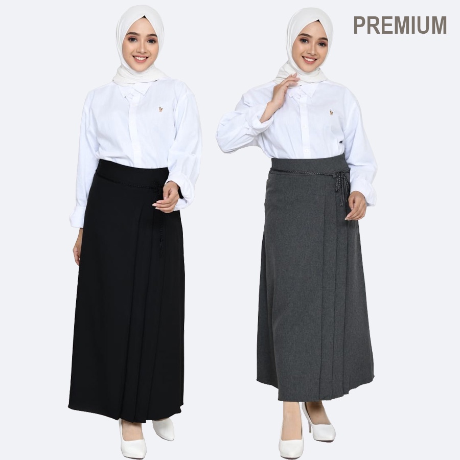 Jual rok hitam kerja kantor wanita panjang polos jumbo dewasa formal ...