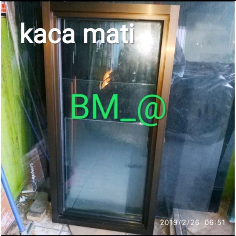 Jual kusen kaca mati 50x160 aluminium | Shopee Indonesia