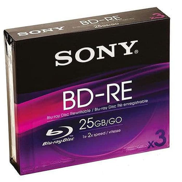 Jual SONY Blu-Ray Disc BD-RE Rewritable 25GBSONY Blu-Ray Disc BD-RE ...