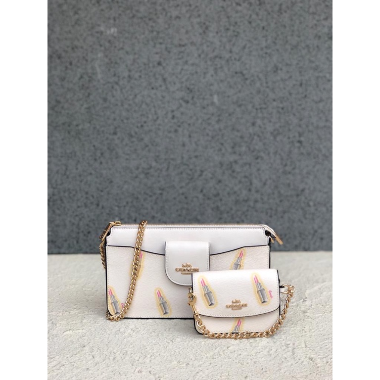 Jual Tas Coach Poppy Crossbody Lipstick Chalk Multi New Original ...