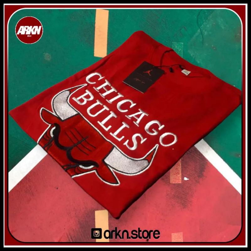 Jual tshirt Chicago Bulls Embroidery ALL VARIANT | Shopee Indonesia