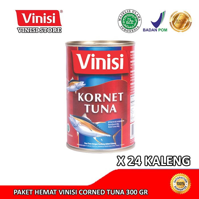 Jual Paket Hemat 1 Karton (24 Kaleng) Vinisi Corned Tuna 300 Gr ...