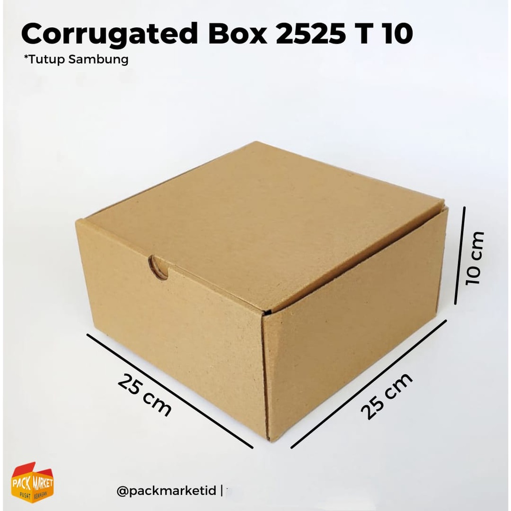 Jual Corrugated Box 25x25-T10 cm (Min pembelian 2pc) / kemasan kado ...