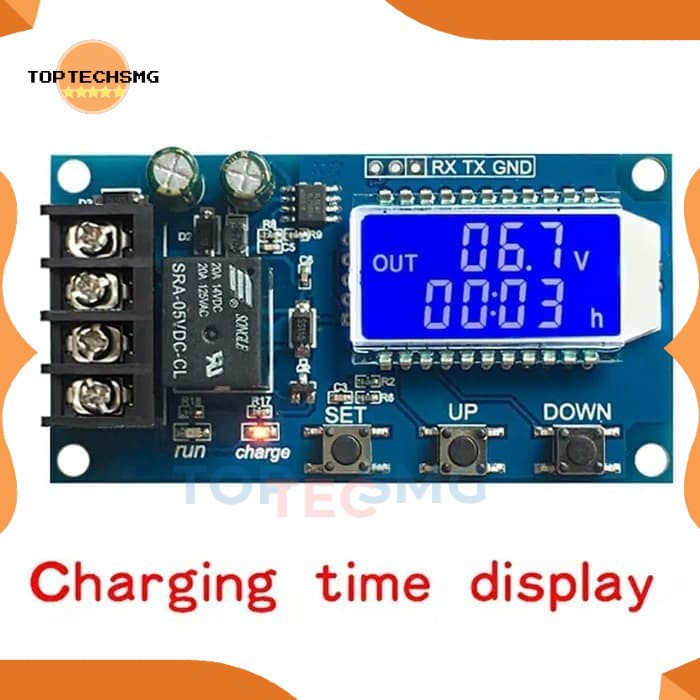 Jual TOPTECHSMG Modul Charger Aki Digital LCD Display Otomatis Cut Off ...
