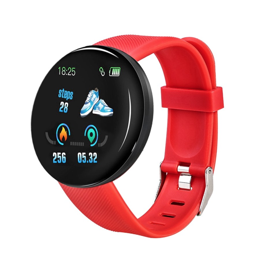 Jual Smartwatch D18 Pria Wanita Sport IP67 Anti Air Fitness Tracker ...