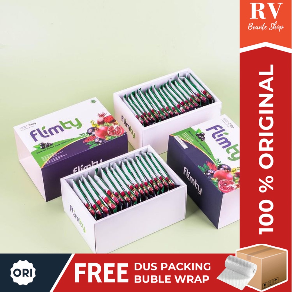 Jual Flimty Fiber | Detox | Antidioksidan Rasa Blackcurrant / Raspberry ...