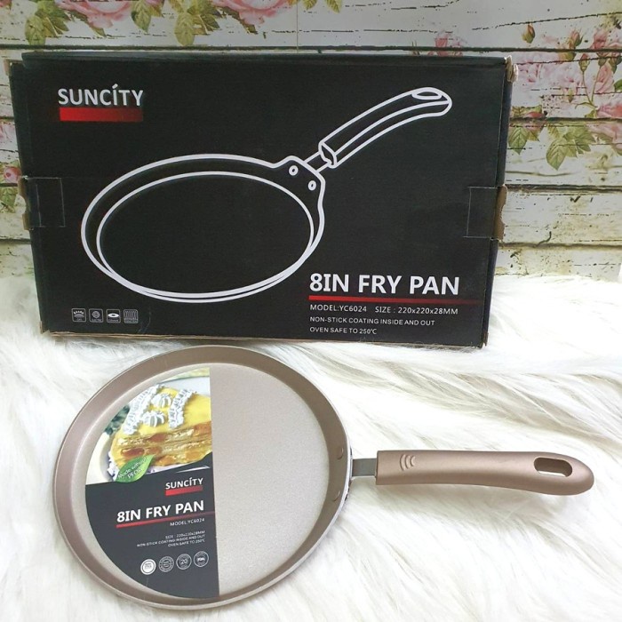 Jual Suncity 8 inch Fry Pan / Wajan Datar Crepes Anti Lengket - YC6024 ...