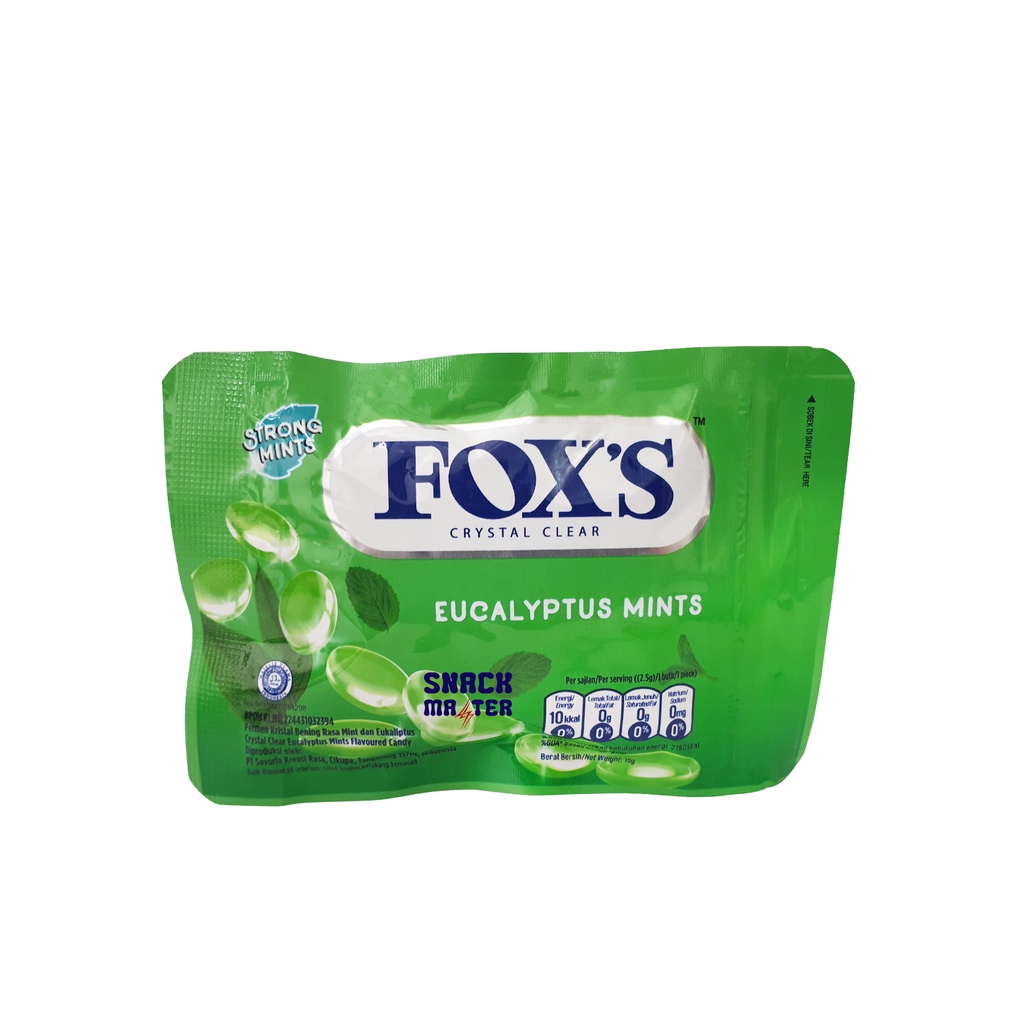 Jual Permen FOXS Crystal Mints - Netto 15 gr | Shopee Indonesia