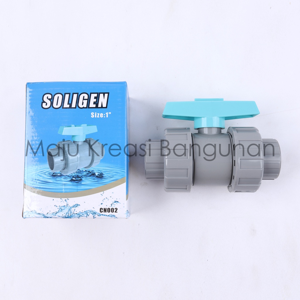 Jual Ball Valve Watermur SOLIGEN 1 Inch Water Mur Stop Kran PVC Inci ...