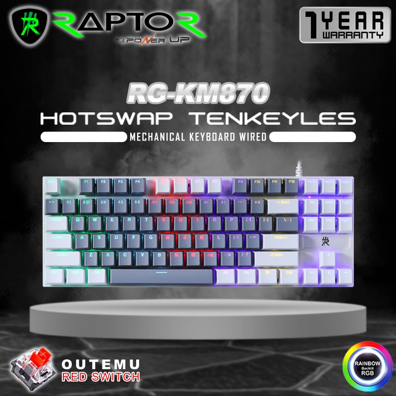 Jual Keyboard Gaming Mecha Hotswap Outemu RedSwitch TKL RGB Raptor ...