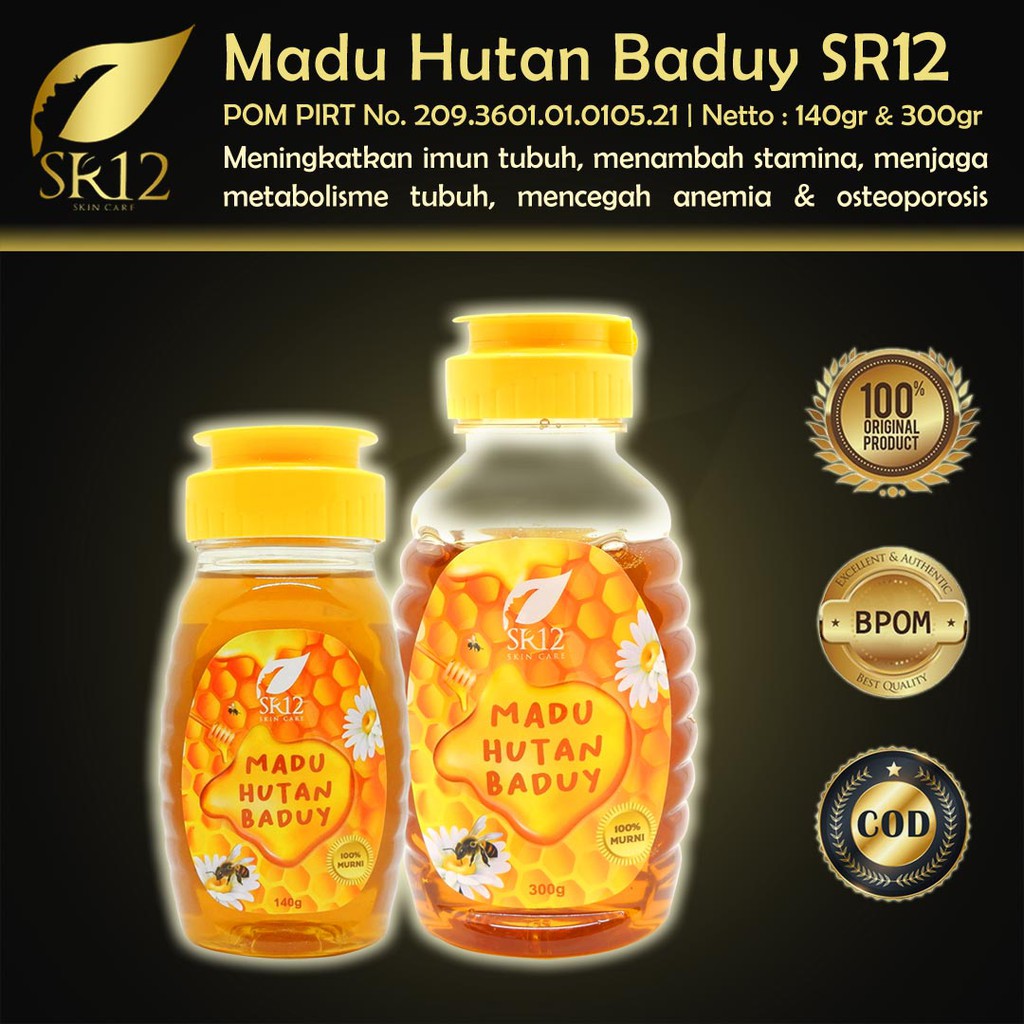 Jual Madu SR12 Asli Hutan Baduy Madu Hutan Murni Hitam Berstandar BPOM ...
