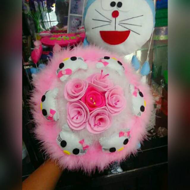 Jual Kado wisuda wedding buket hello kitty buket karakter buket bunga ...