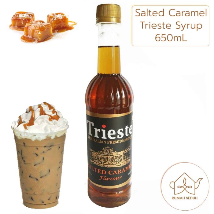 Jual 650 mL Sirup Salted Caramel Merk Trieste - Salted Caramel Italian ...