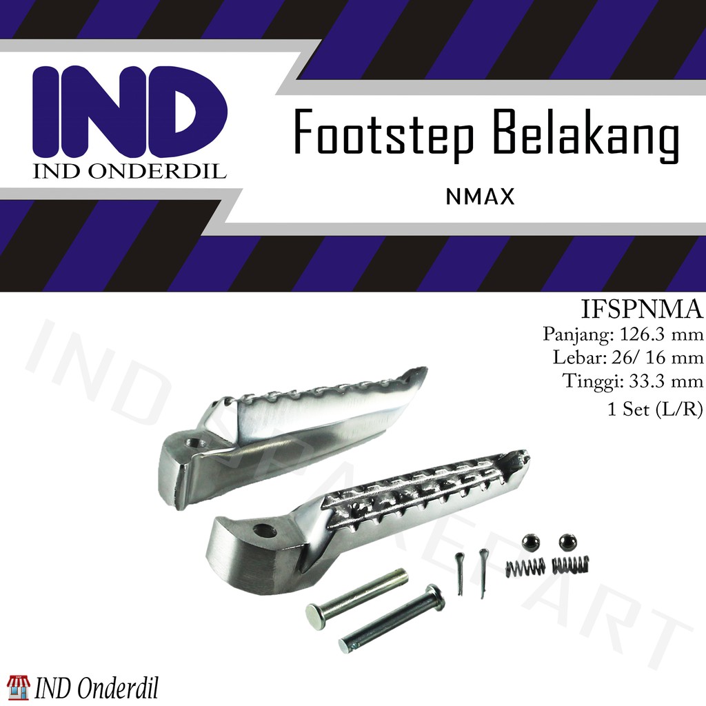 Jual Footstep-Foot Step-Bustep-Pijakan Belakang Set Yamaha NMAX-N MAX ...