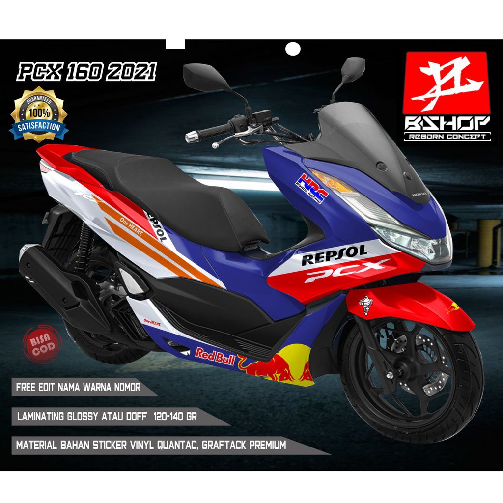 Jual Stiker Decal Full Body Honda PCX 160 Motif Repsol | Shopee Indonesia