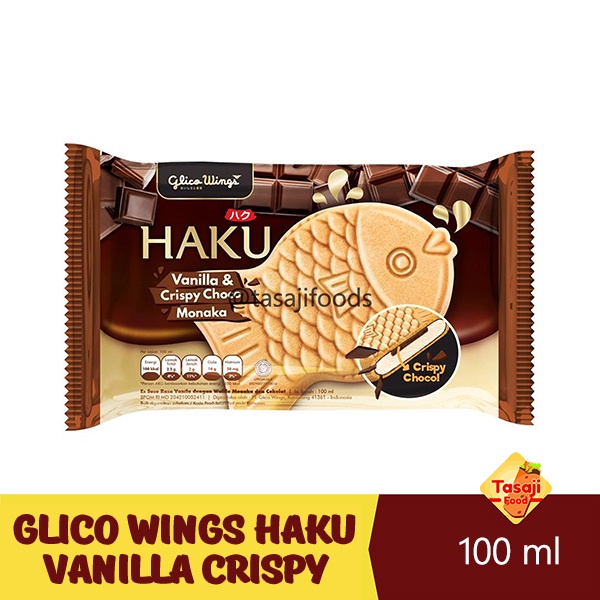 Jual Glico Wings Haku Vanilla Crispy Choco Monaka 100 Ml | Shopee Indonesia