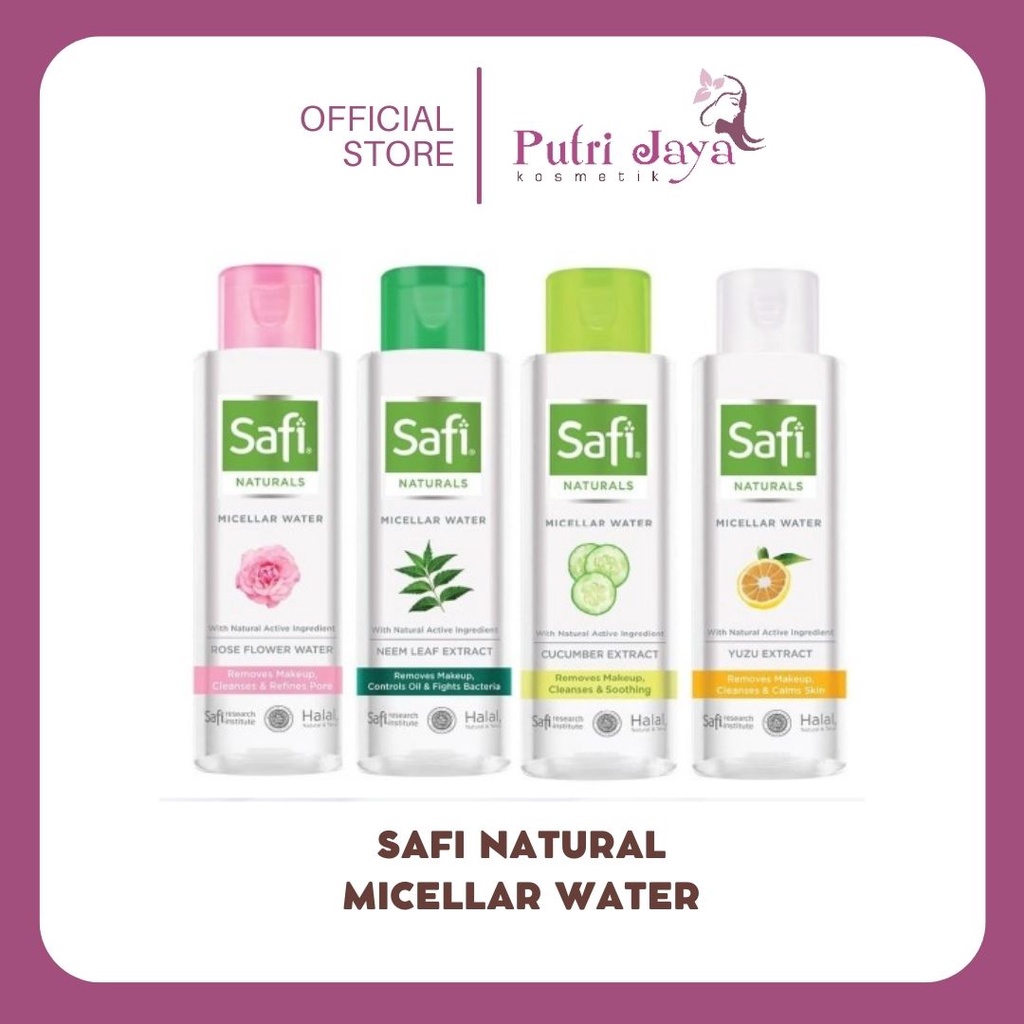 Jual SAFI- Micellar Water -100ML/Jerawat /Normal/Pori2 Besar | Shopee ...