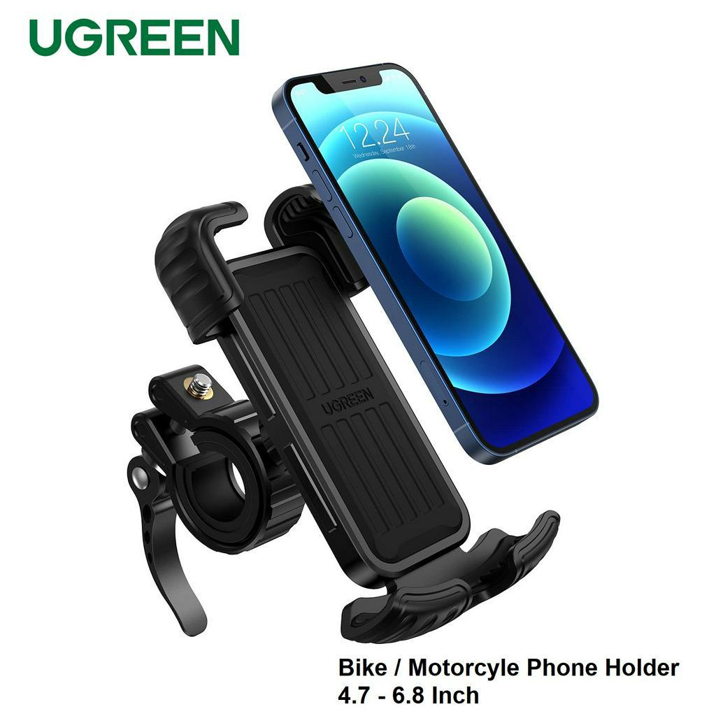 Jual UGREEN ORIGINAL Bike Phone Holder HP Stang Sepeda Motor Spion Handphone Mount Speda Jepit ...