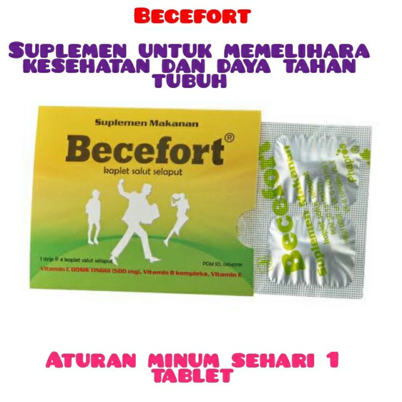Jual Becefort /isi 4 tablet | Shopee Indonesia