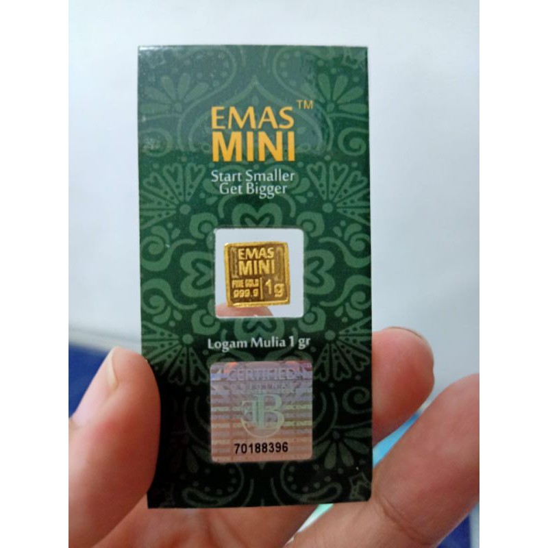 Jual emas mini logam mulia 1 gram | Shopee Indonesia