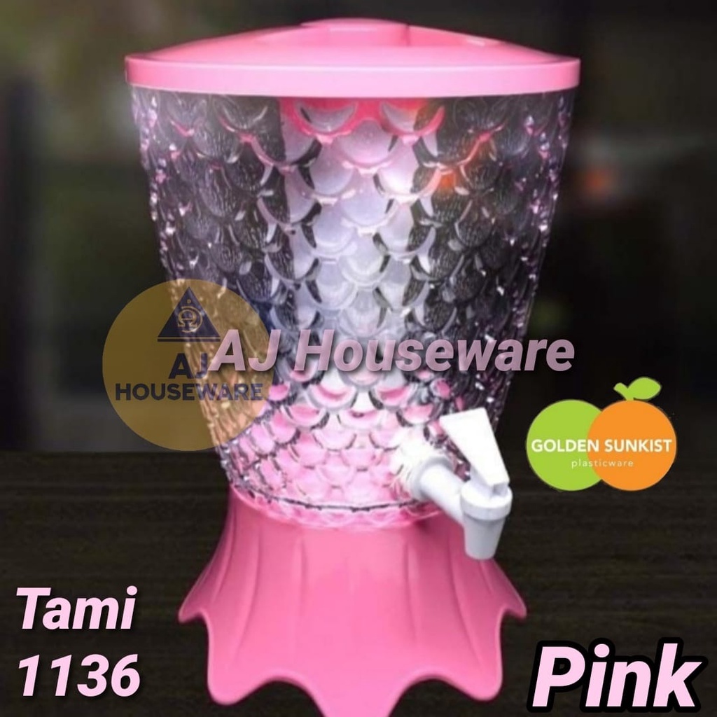 Jual TAMI 1136 DISPENSER MODEL IKAN 6 lt PINK HIJAU GOLDEN SUNKIST ...
