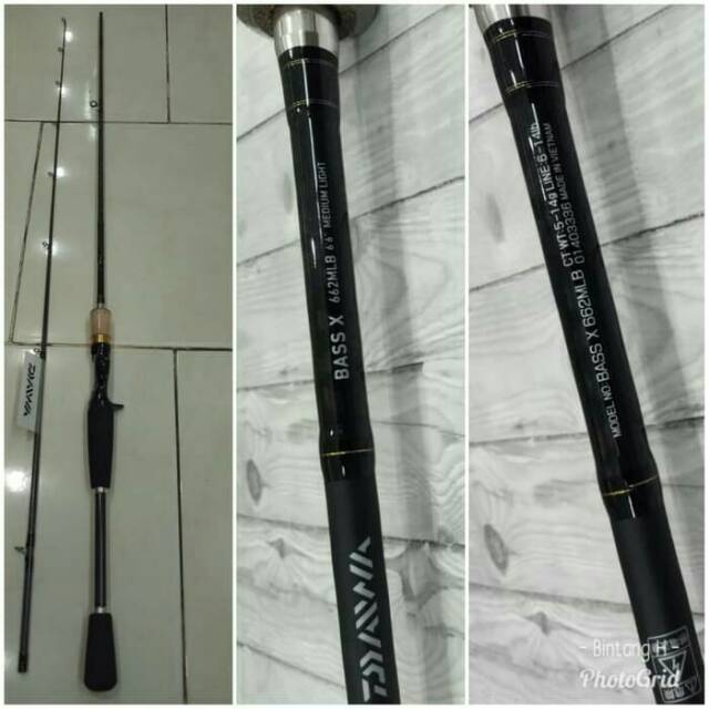 Jual Joran BC Baitcasting Daiwa Bass x 662 MLB | Shopee Indonesia