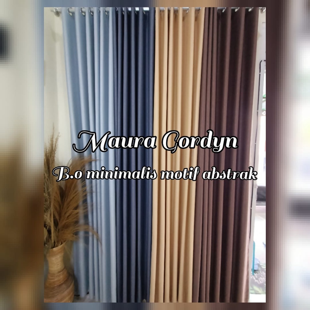 Jual Gordyn Blackout minimalis motif abstrak DXS "doff "TERBARU dan ...