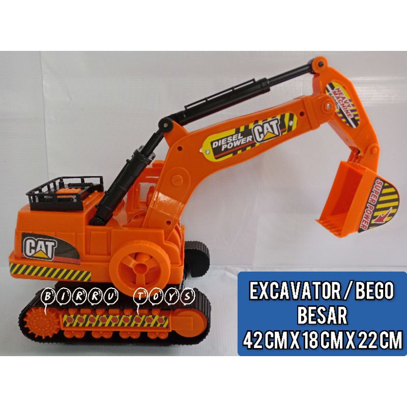 Jual Mainan Truk Beko Bego (Backhoe) Excavator Besar | Mobil Truk ...