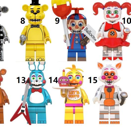 Jual Five Nights Golden Freddy Chica Bunny Foxy Animatronic Skeleton ...