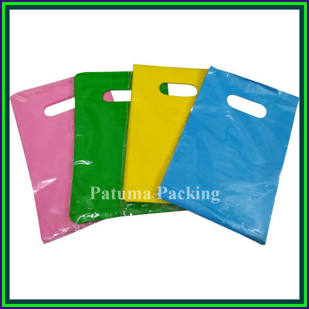 Jual isi 100 Plastik Plong Packing Warna Shopping Bag Olshop | Shopee ...